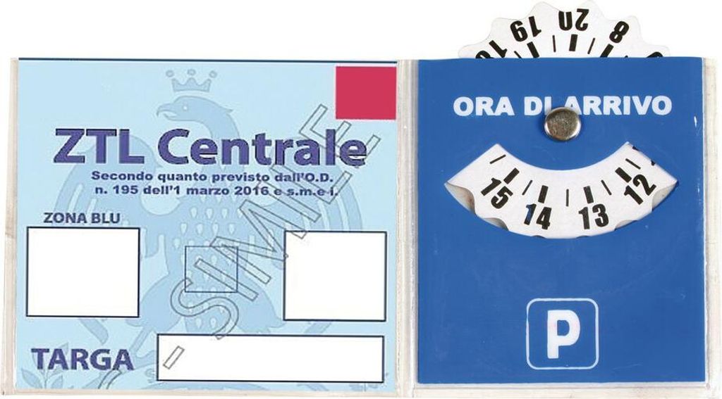 Pochette pour attestation d'assurance avec disque de