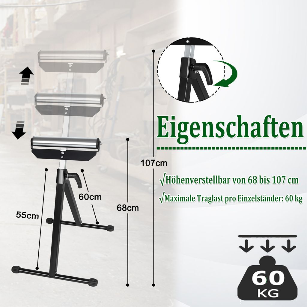 LARS360 2 Stück Rollenbock Rollbock Klappbock | Kaufland.de