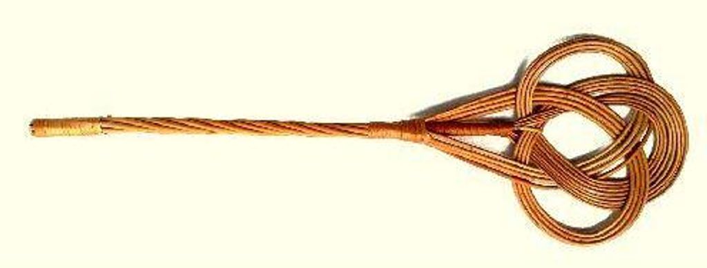 Teppichklopfer 77cm Weide lackiert Fußhocker & -bänke