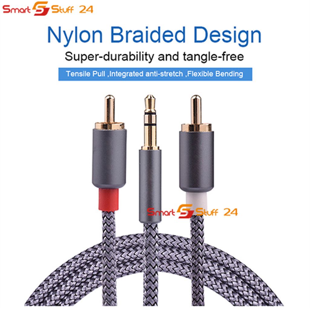 5M Audio Kabel 3,5 mm Klinke auf 2xCinch RCA | Kaufland.de