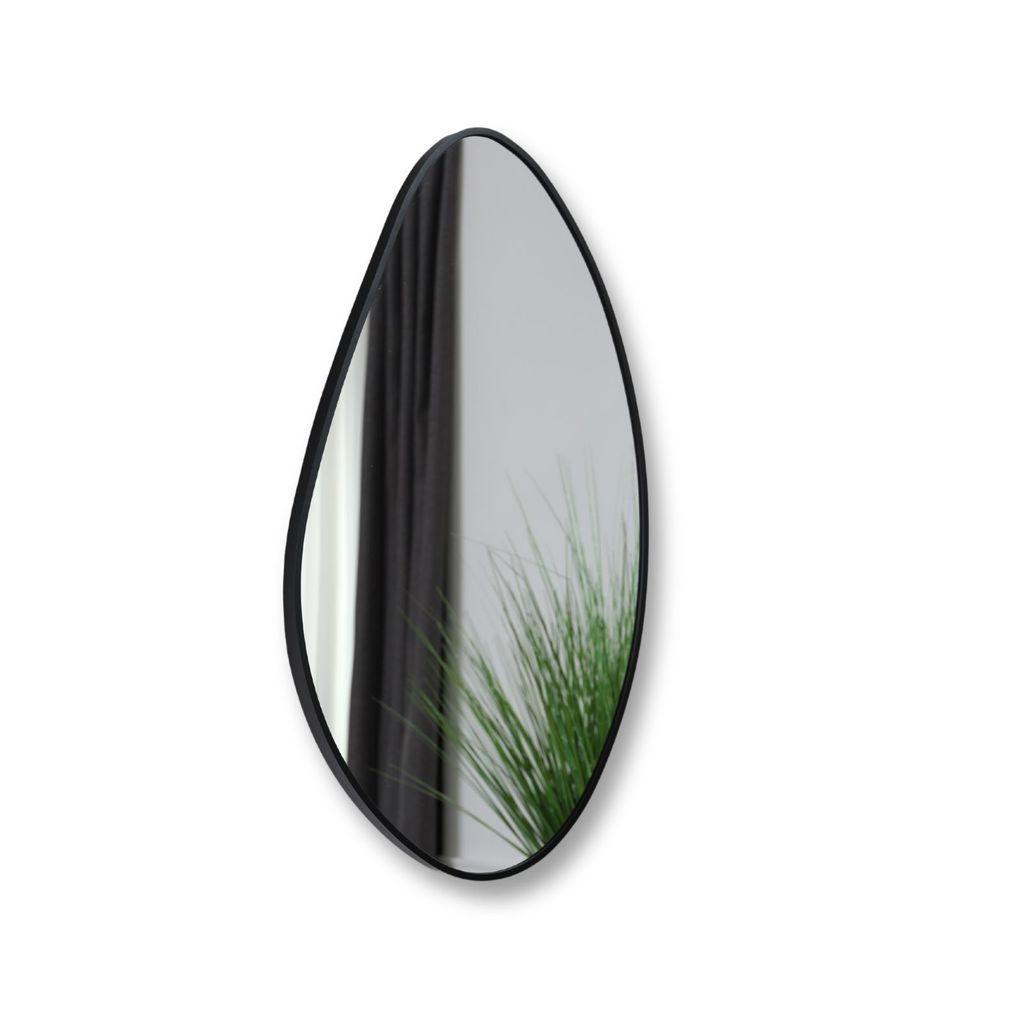 Asymmetrischer Spiegel Schwarz