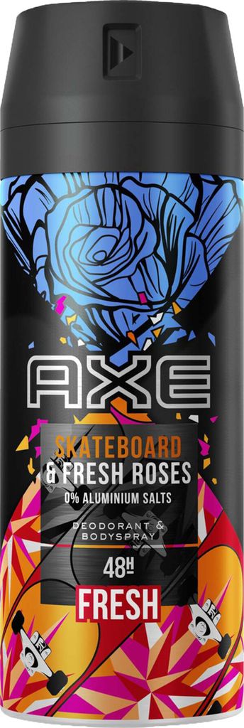 AXE Bodyspray Skateboard & Fresh Roses Duschgele