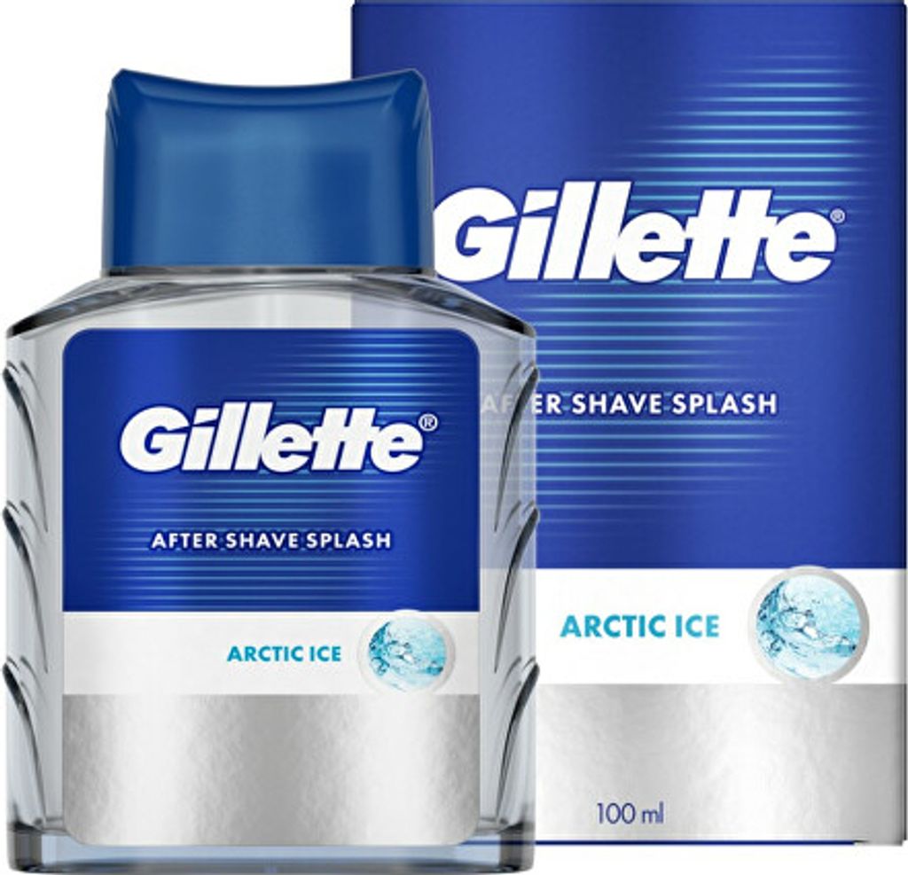 Gillette Arctic Ice After Shave Splash 100ml - Pánska