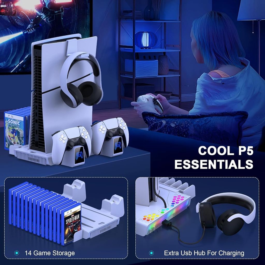 PS5 Slim Ständer mit PS5 Lüfter für Alle PS5 | Kaufland.de