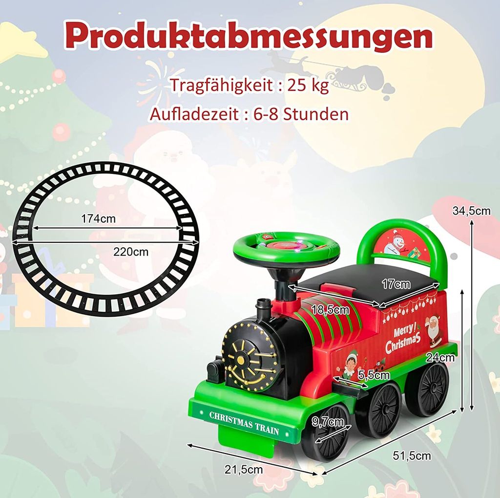 Elektro Zug zum Aufsitzen mit Gleis, 6V | Kaufland.de