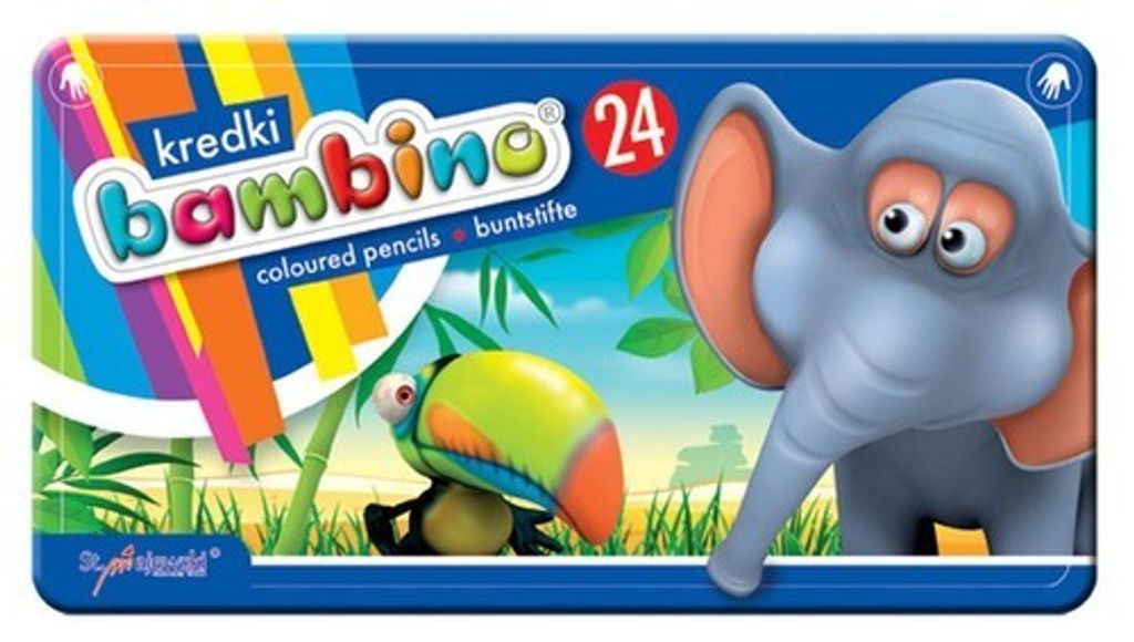 Pastelky BAMBINO v kovovej krabičke 24 farieb | Kaufland.sk