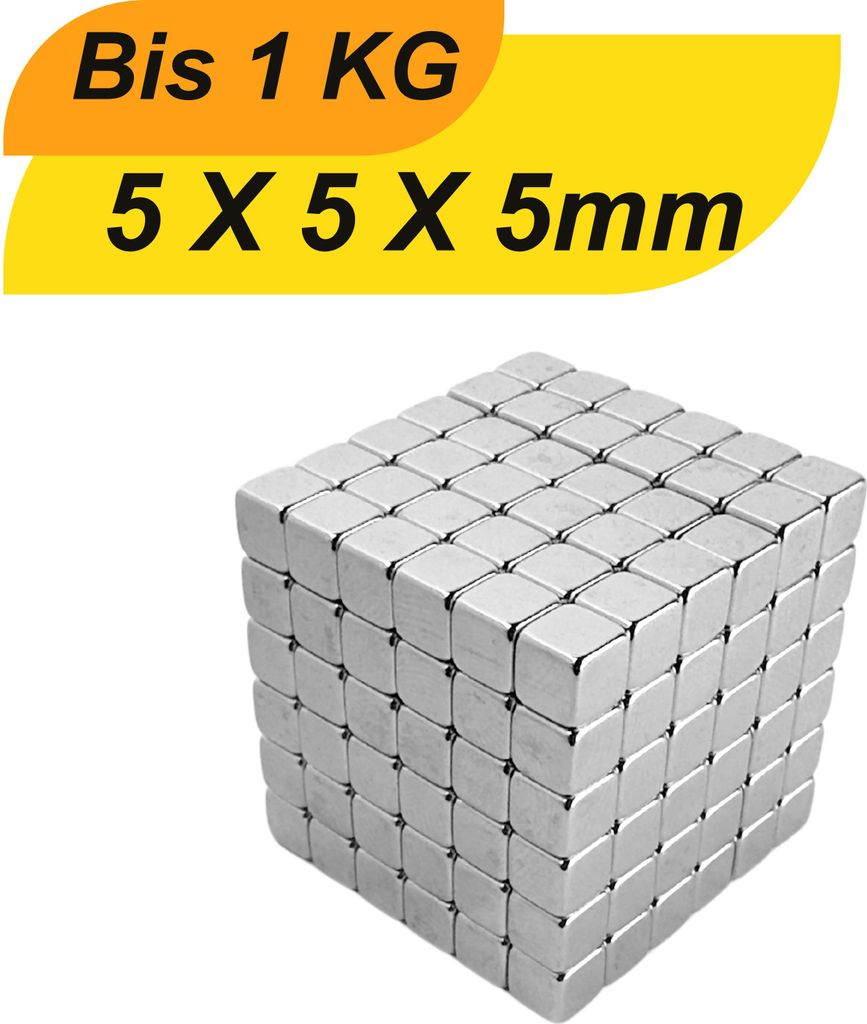 Neodym Magnet 5mm x 5mm x 5mm Supermagnete | Kaufland.de