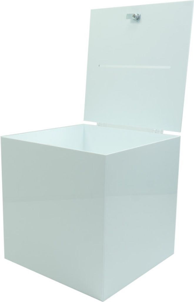 Spendenbox mit Schloss in Weiß 30 x 30 x 30 | Kaufland.de