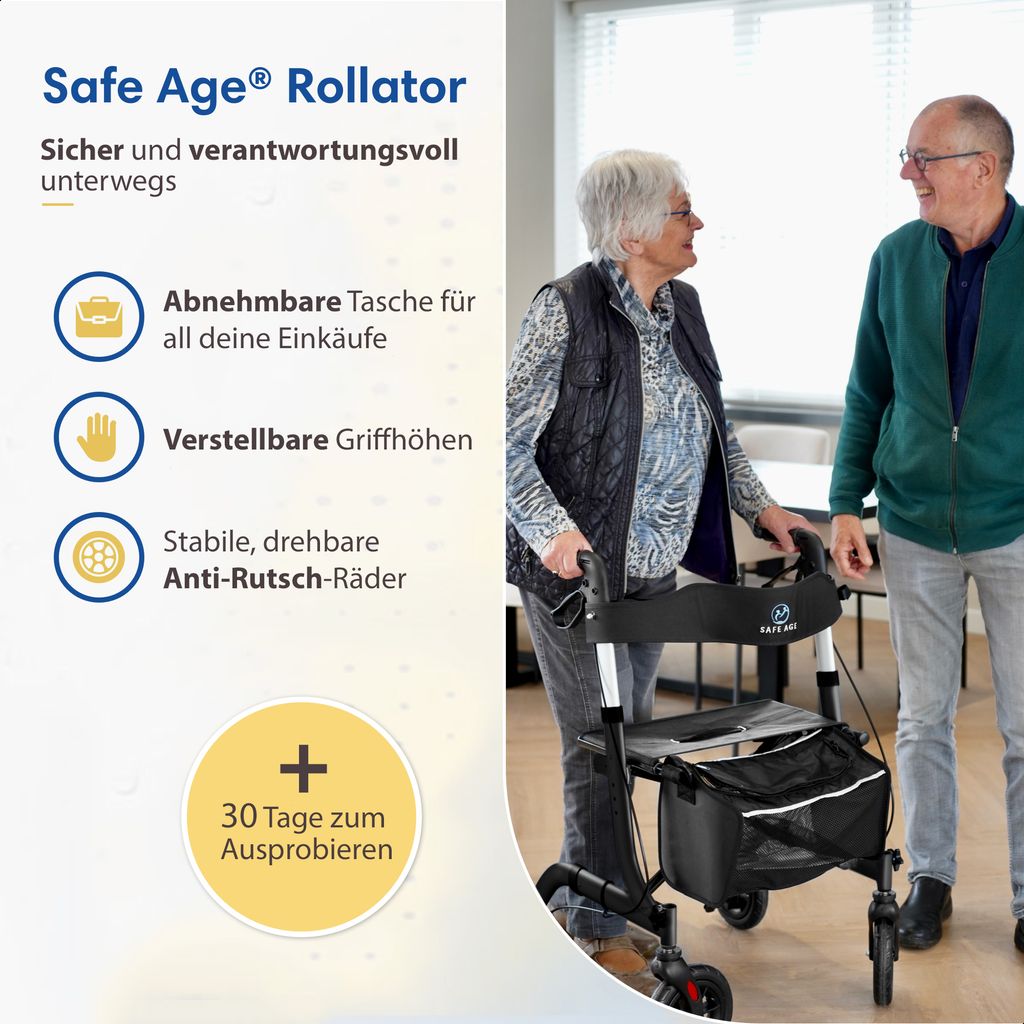 Safe Age® Rollator: Leicht und faltbar – mit | Kaufland.de