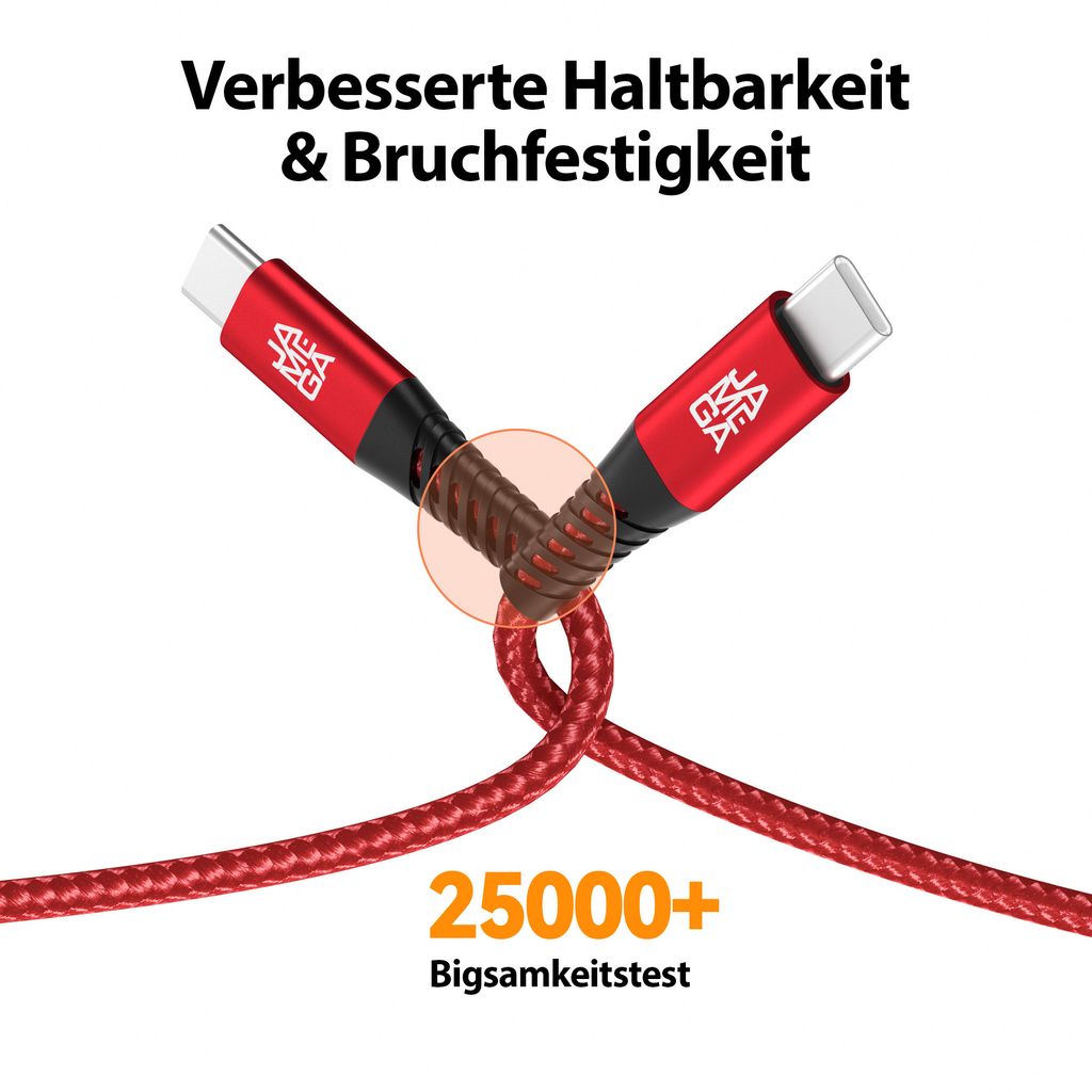 USB-C zu USB-C Kabel 480mbps 60W mit Metall | Kaufland.de