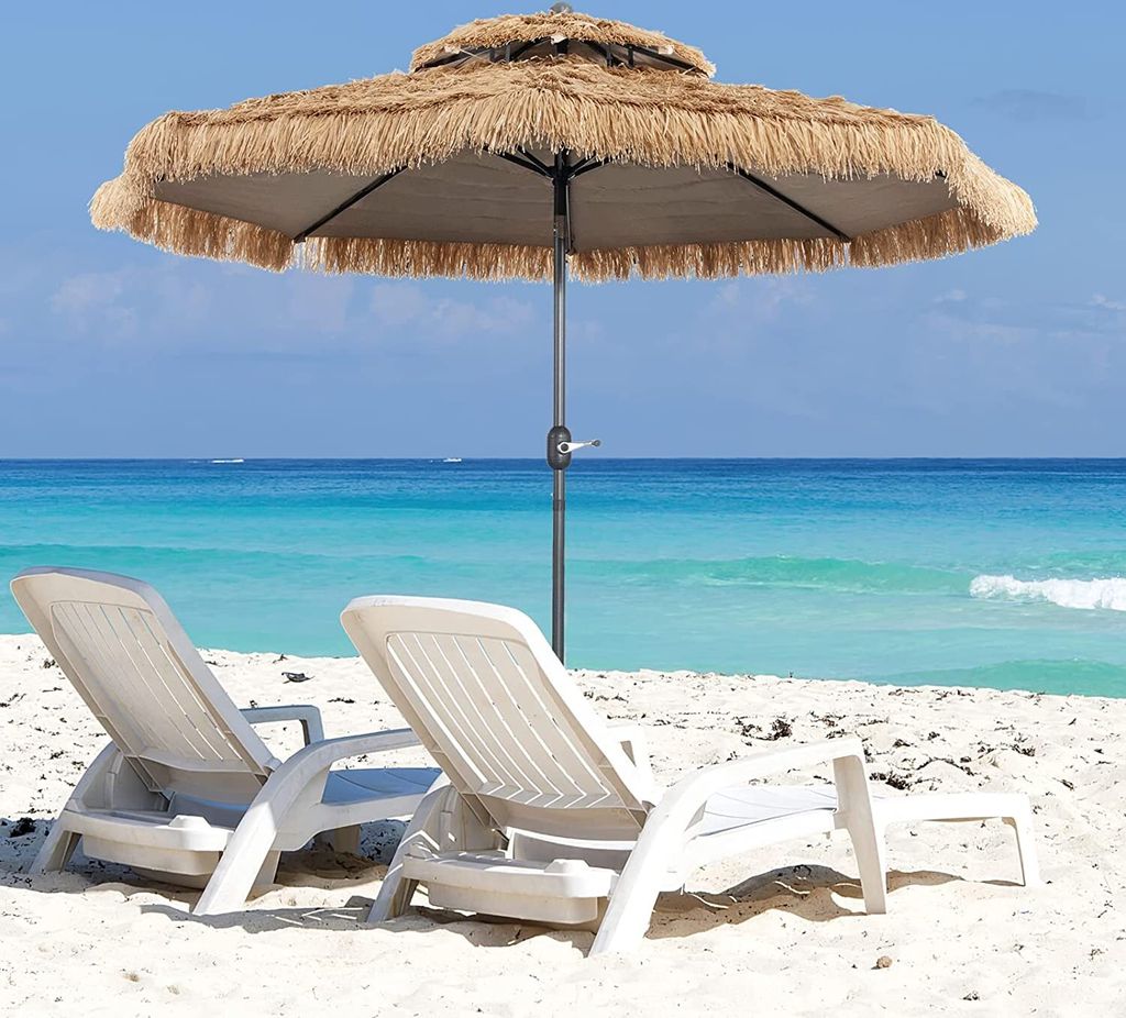 KOMFOTTEU 3m Hawaii Sonnenschirm, Bastschirm | Kaufland.de