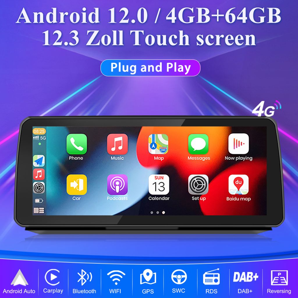 12.3 Zoll Carplay Für BMW E60 E61 2004-2010 | Kaufland.sk