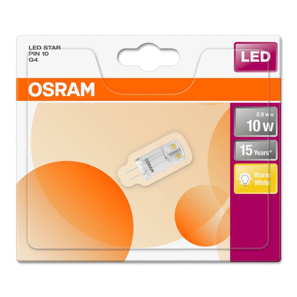 OSRAM LED žárovka PIN 12 V 10 320° 0,9W G4 | Kaufland.cz