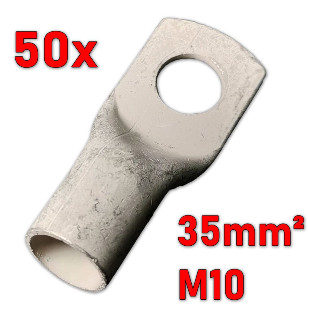 50x MTA Rohrkabelschuh 35mm² M10 | Kaufland.de