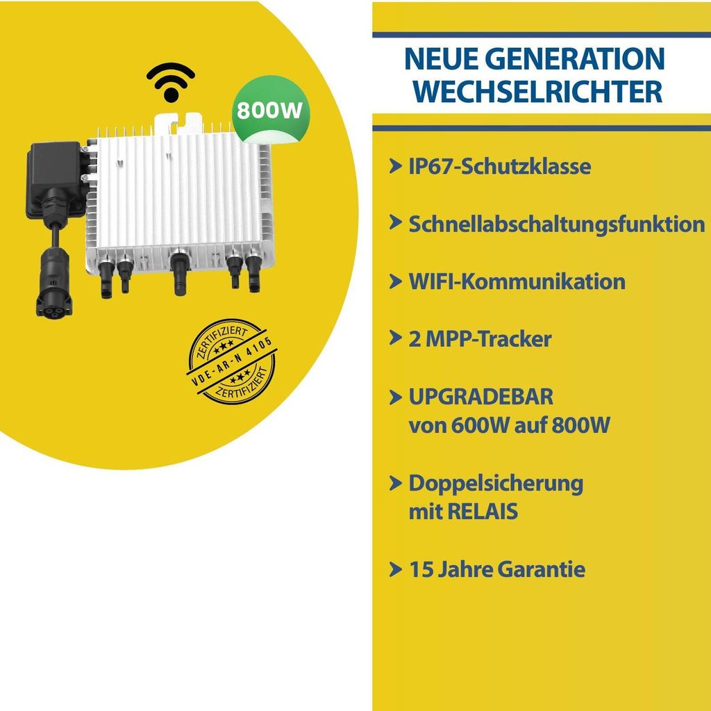 880W/800W Balkonkraftwerk Komplettset inkl. | Kaufland.de