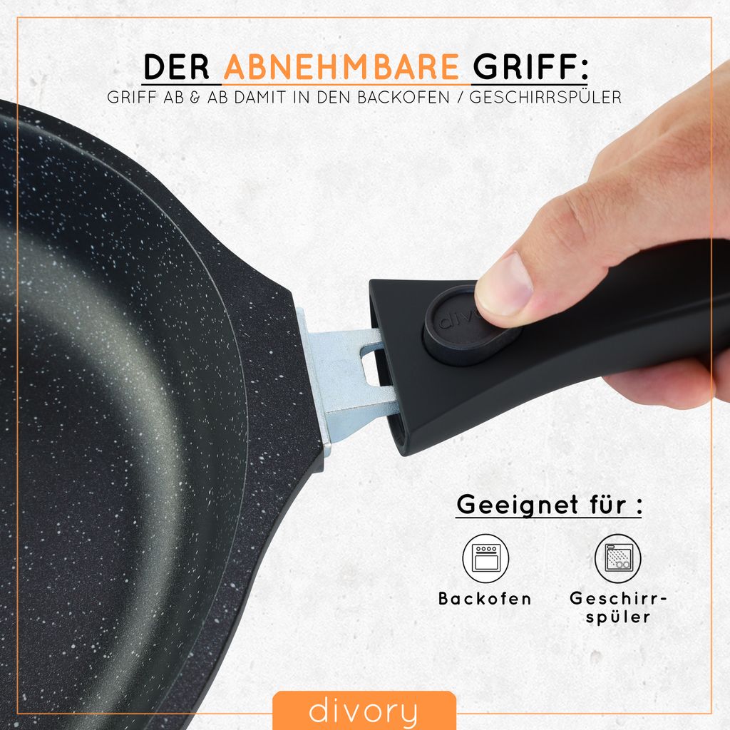 DIVORY große Pfanne 32cm I Abnehmbarer Griff, | Kaufland.de