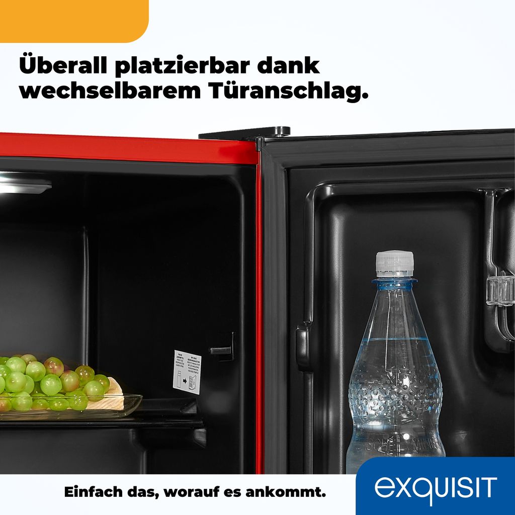 Exquisit Mini Kühlschrank KB05-V-151F rot | | Kaufland.de