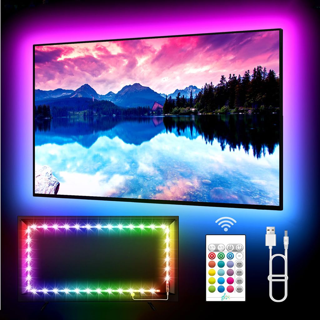 5m LED podsvícení pro TV, RGB LED pásek s | Kaufland.cz