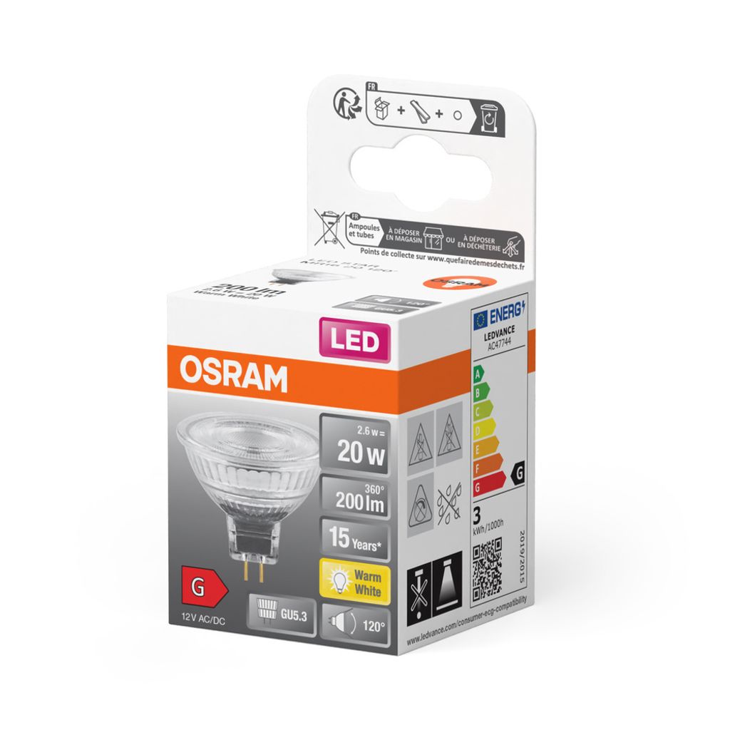 OSRAM LED STAR MR16 12V 2.6W 827 GU5.3 Spot, | Kaufland.de