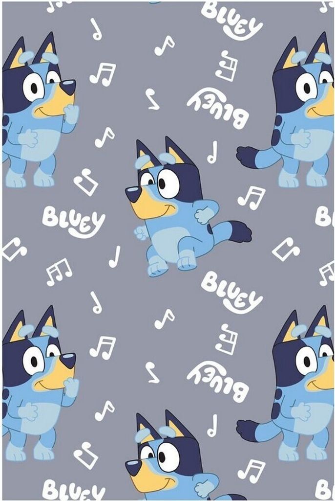 Bluey - Decke, Fleece AG3172 (Einheitsgröße) (Grau) Decken