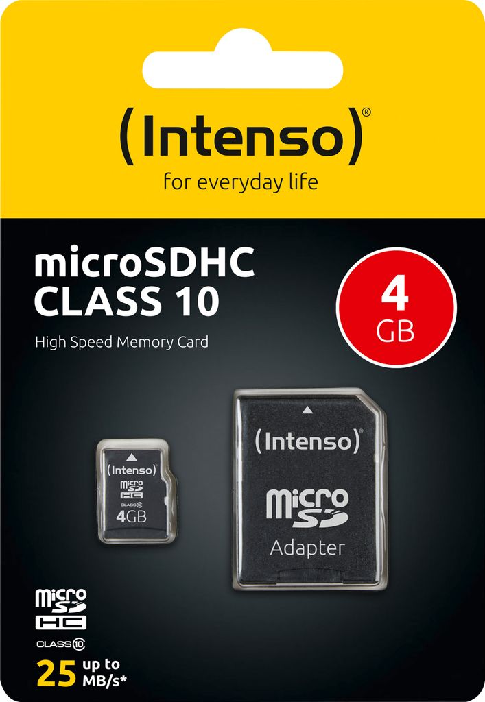 Intenso Class 10 microSDHC karta s adaptérom