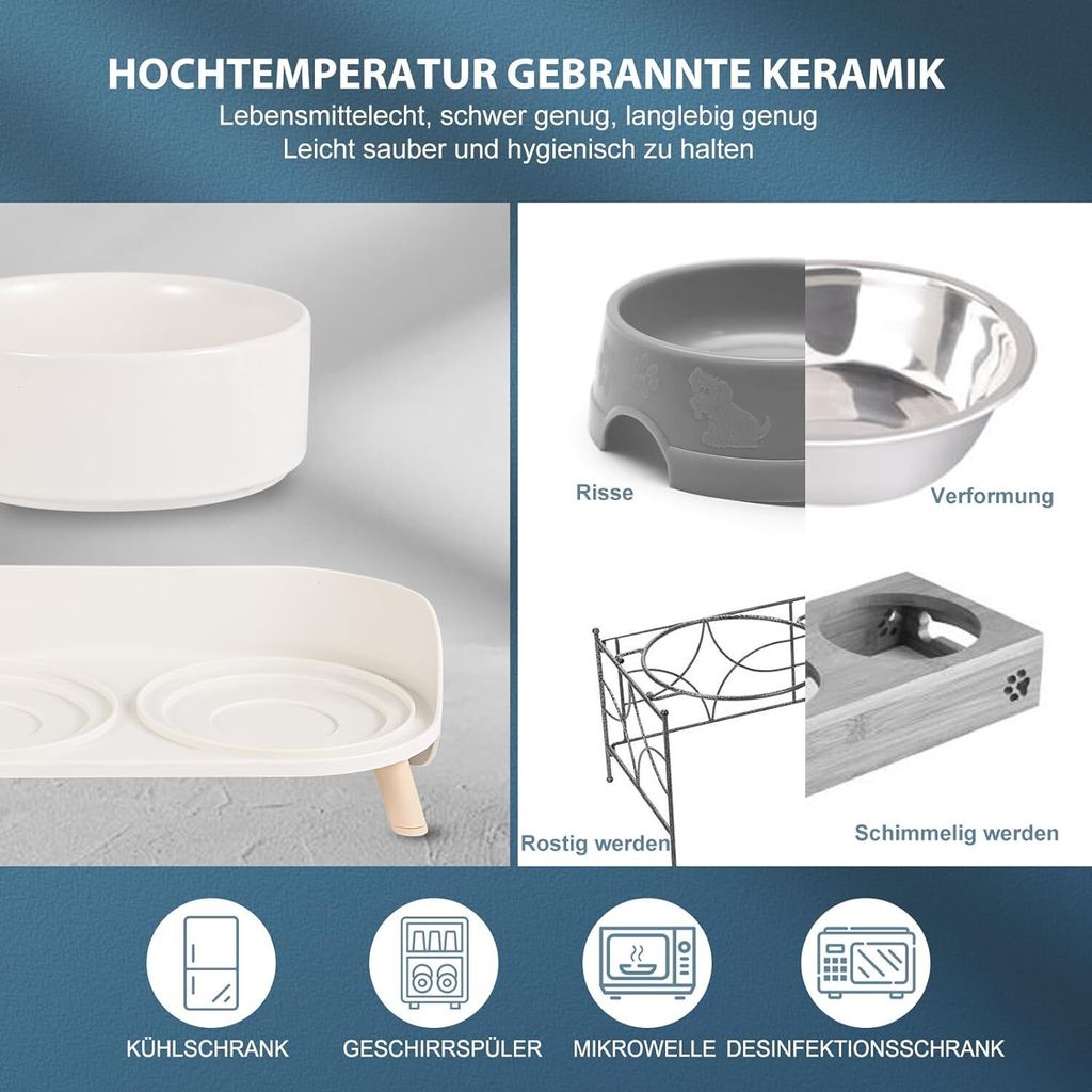 Futternapf Hund Keramik Hundenapf Erhöht - | Kaufland.de