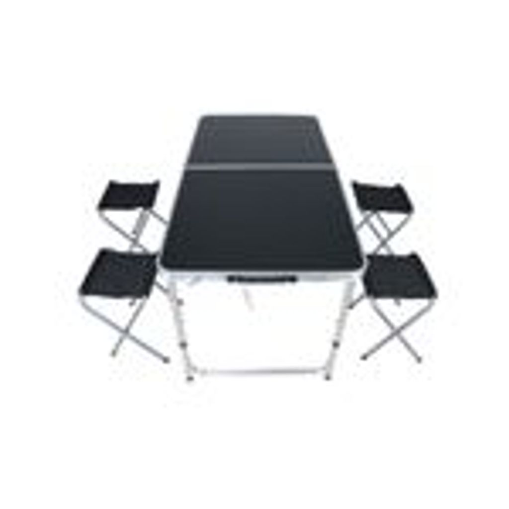 5 Tlg Gr 252 N Campingm 246 Bel Set Xl Tisch Mit Tragegriff Und Campingstuhl