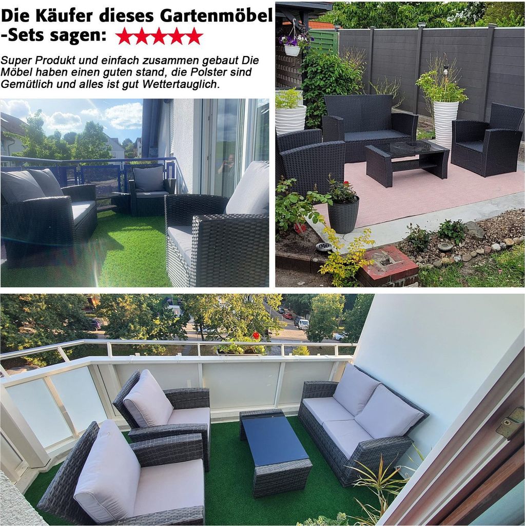 MeXo von GLP HOME Balkonset Polyrattan | Kaufland.de