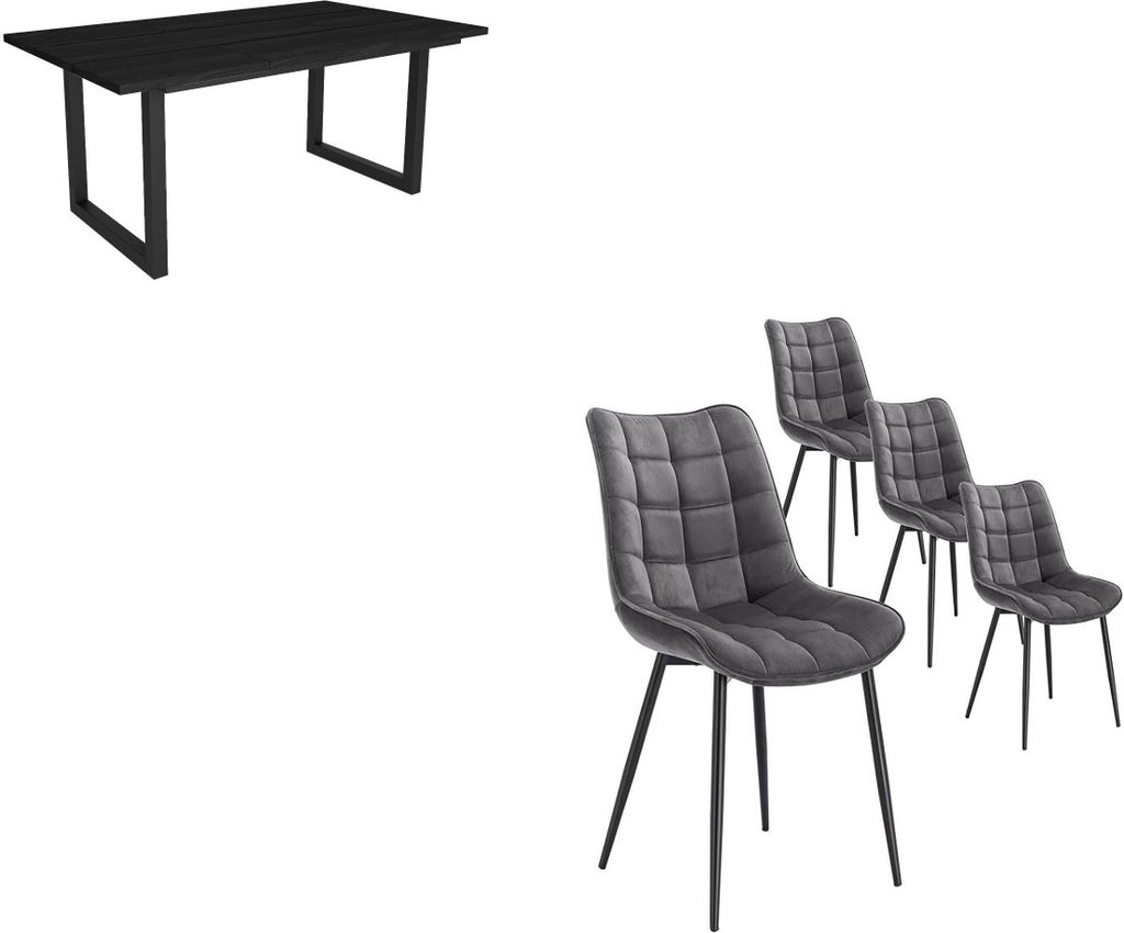 Esszimmermöbel, Esstische, 170, Schwarz, | Kaufland.de