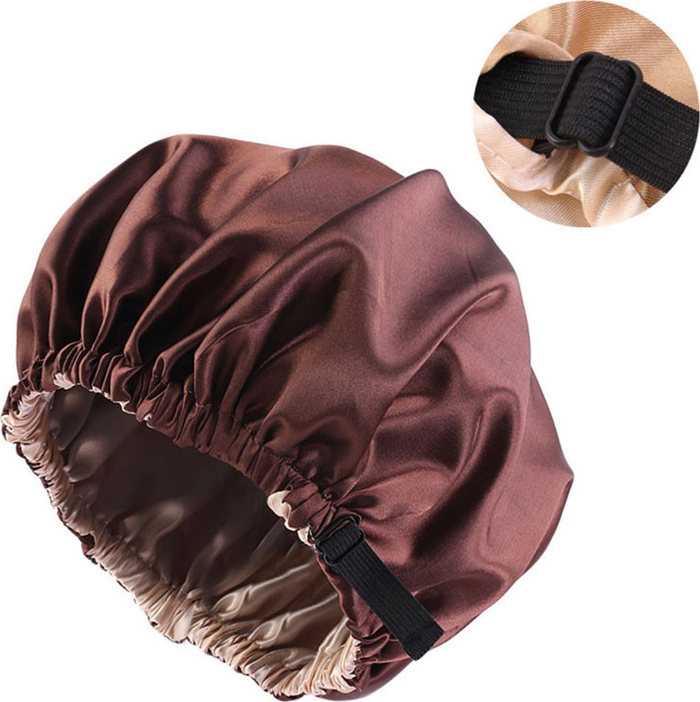 Satin Bonnet, Schlafhaube Seidenartig, Atmungsaktive
