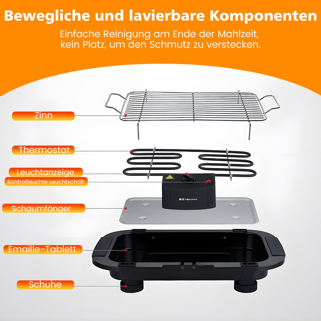 2000W High Power Quick Heat Smokeless Table | Kaufland.de