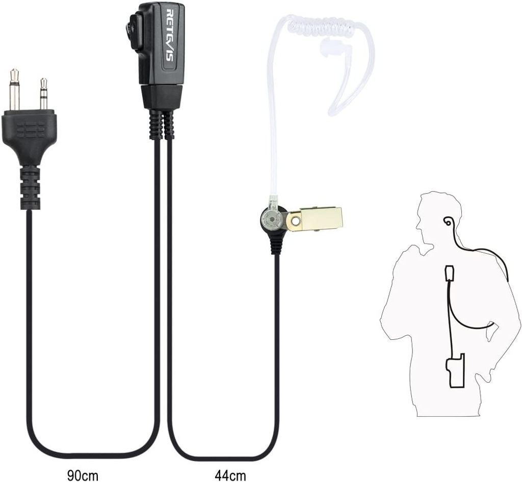 Retevis Funkgeräte Headset 2 Pin Kompatibel | Kaufland.de