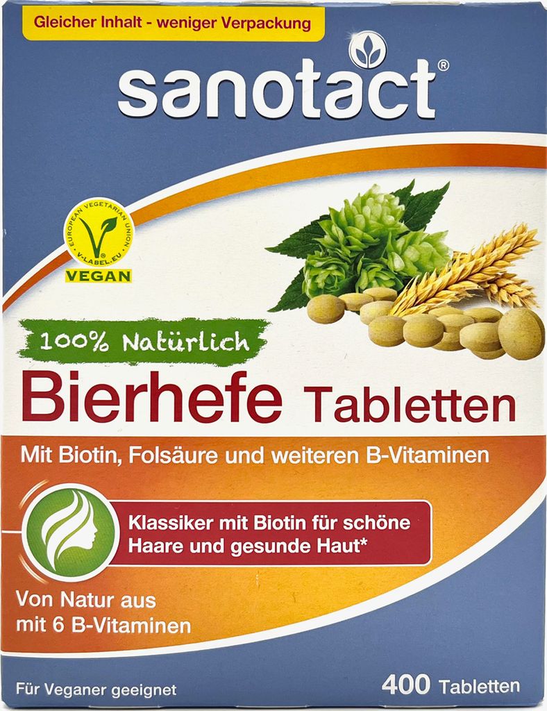 Sanotact Bierhefe Tabletten 200 g Nahrungsergänzungsmittel