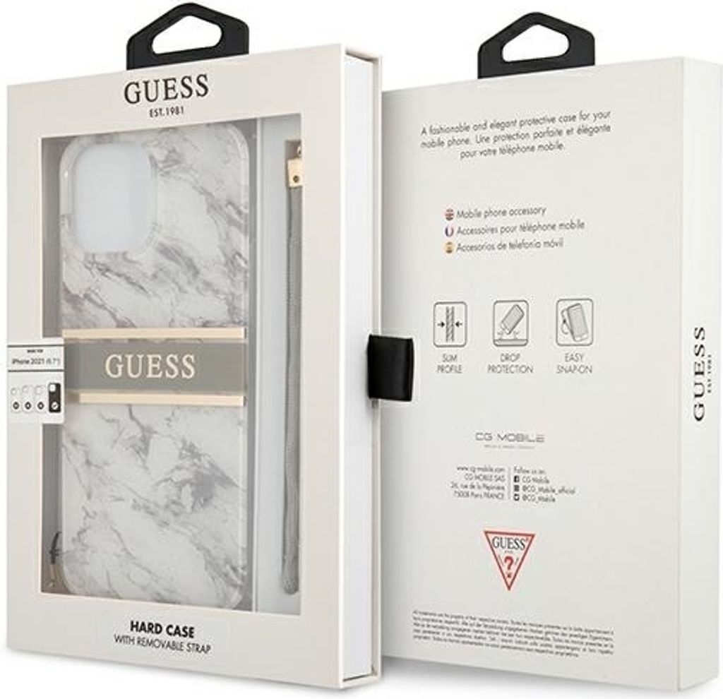Guess Marble Stripe Kryt pre iPhone 13 mini, | Kaufland.sk