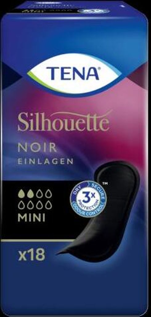 Tena Silhouette Inkontinenz Einlagen mini noir 18 St