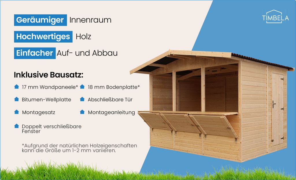 TIMBELA M150A H232x336x263 cm/6 m2, velká | Kaufland.cz