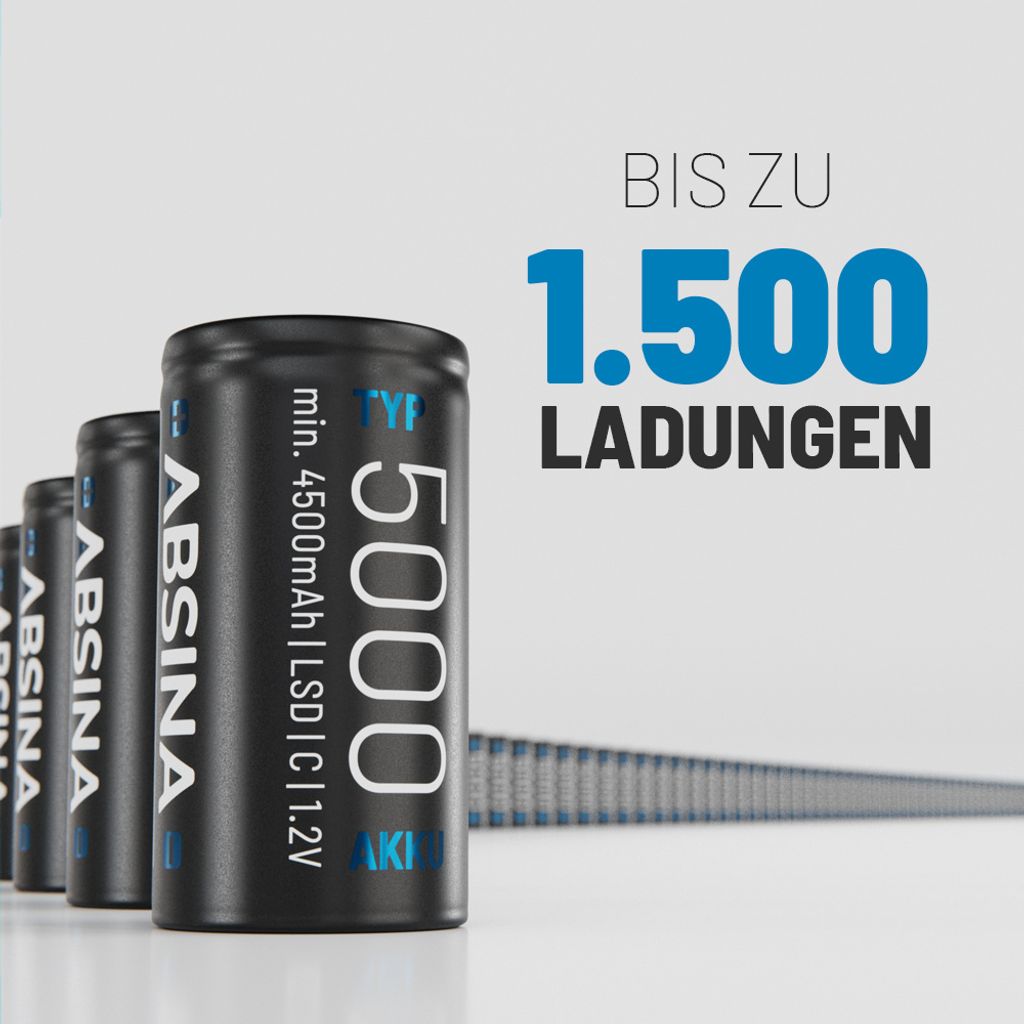 ABSINA 8x Batterien C Baby LR 14 | Kaufland.de