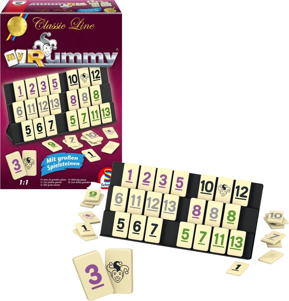 Schmidt Spiele 49282 - Classic Line MyRummy, Legespiel mit