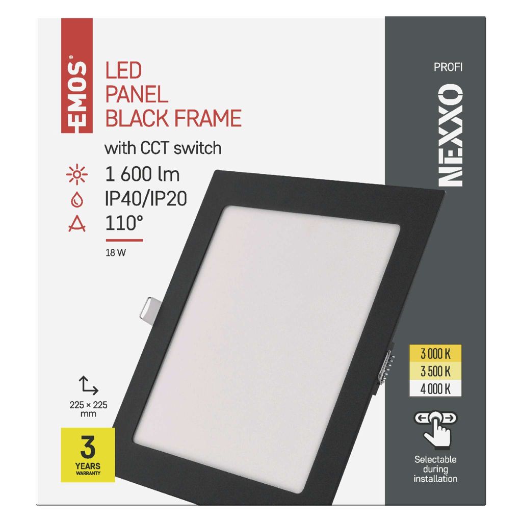 EMOS LED Panel 18 W, quadratische 1600 lm | Kaufland.de