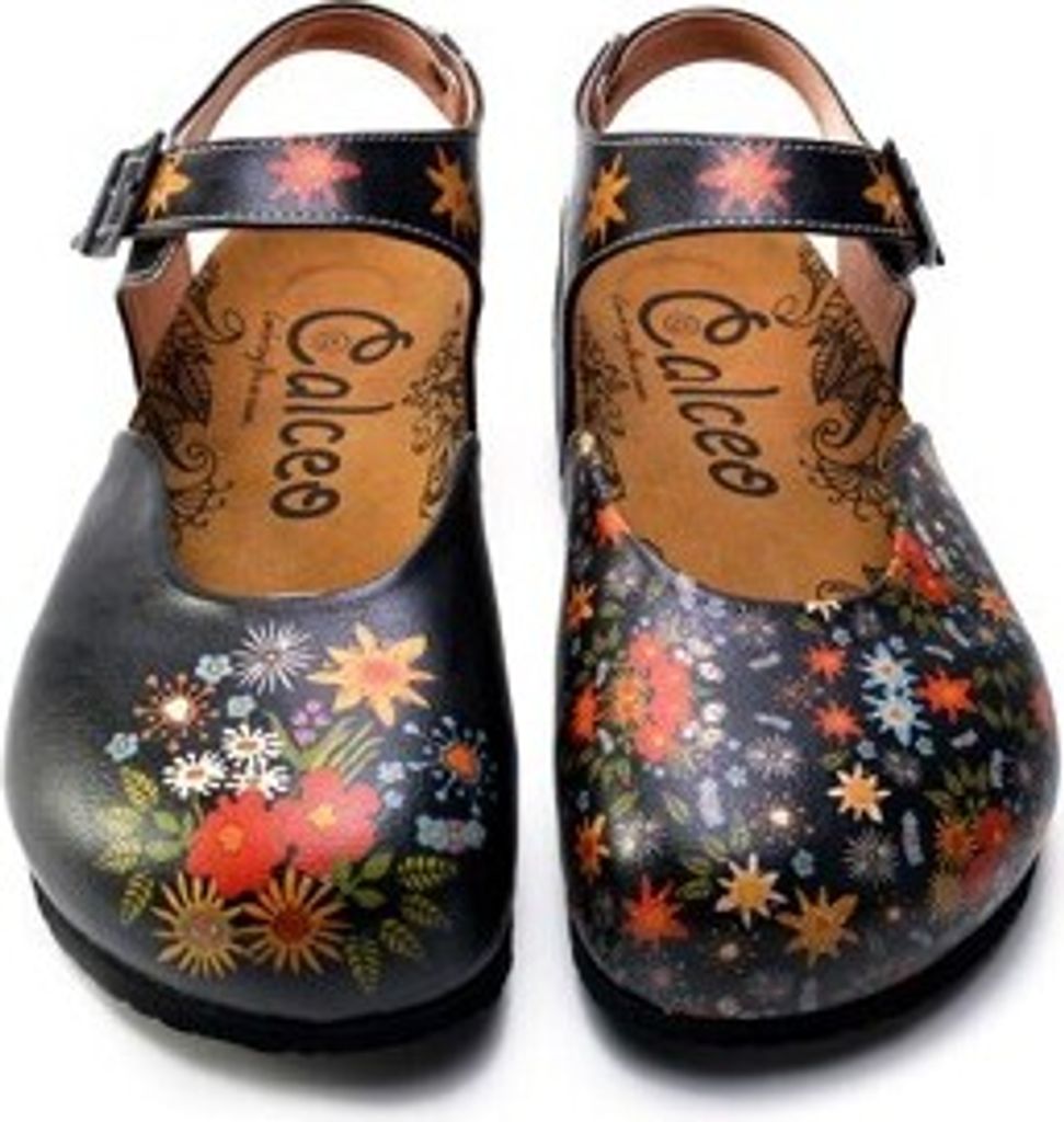 Dámské klasické sandály Calceo s květinami | Kaufland.cz