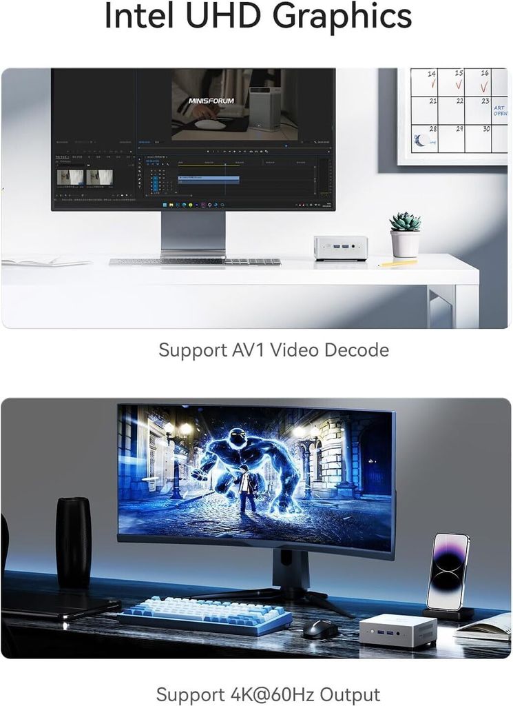 Mini PC MINISFORUM UN100L multiple interfaces | Kaufland.de