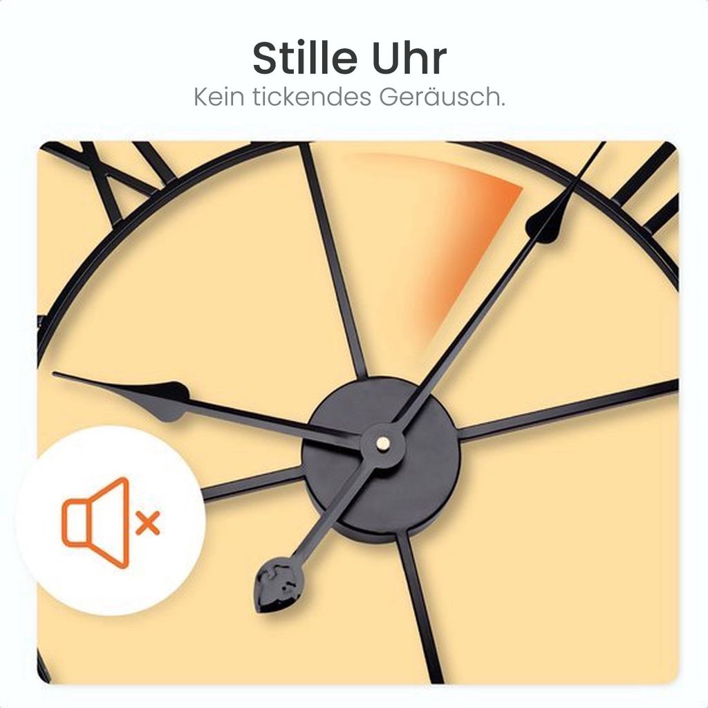 Luxus Uhrwerk Wanduhr Geruschlos Ebenbild