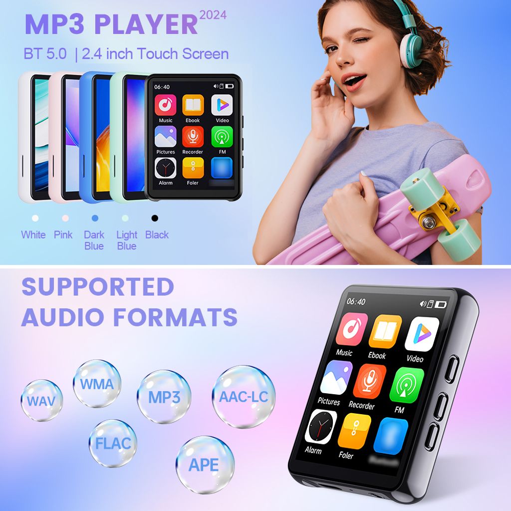 8GB MP3-Player Bluetooth 5.0 mit Lautsprecher | Kaufland.de