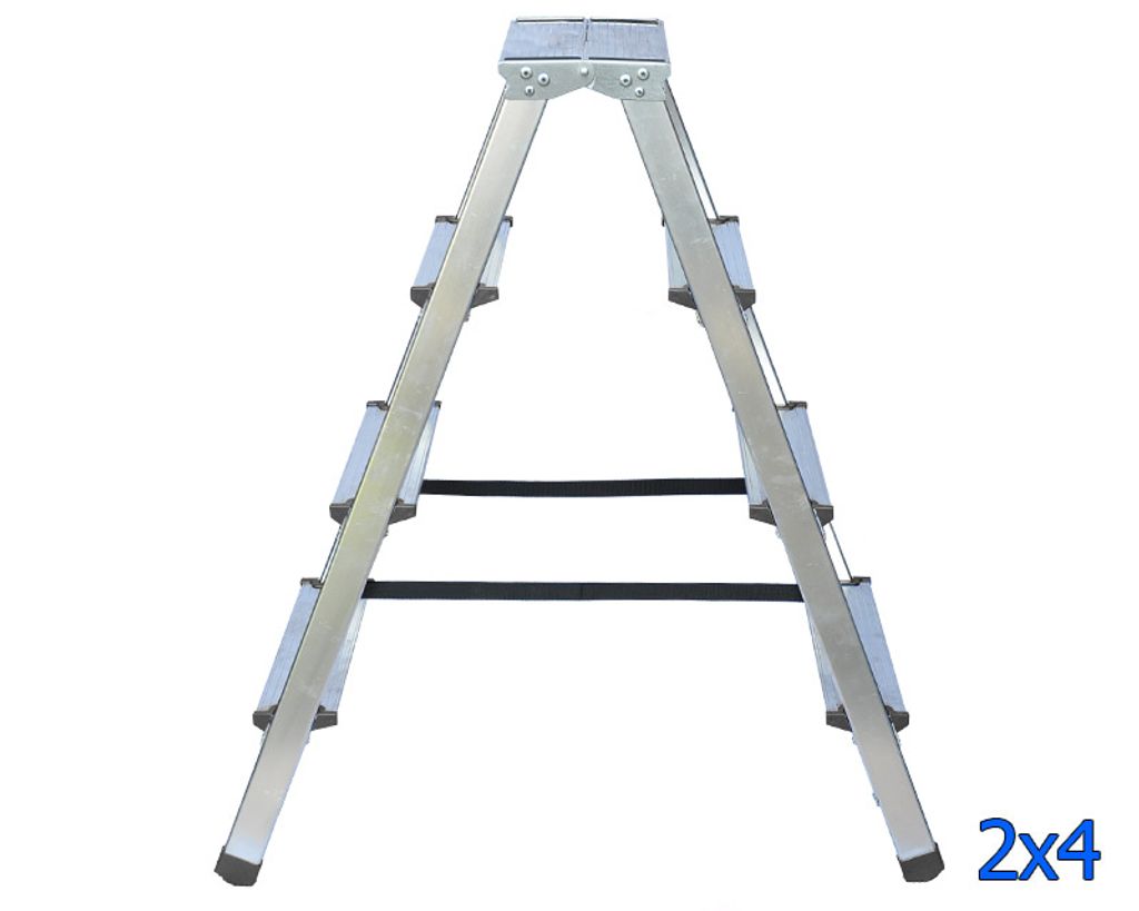 Zweiseitige Aluleiter 4 Stufen Klappleiter | Kaufland.de