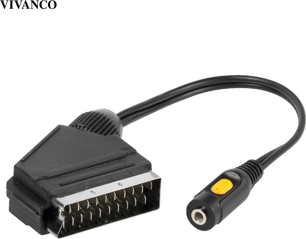 VIVanco™Hochwertiges Adapter Audio Scart Kabel, Scart