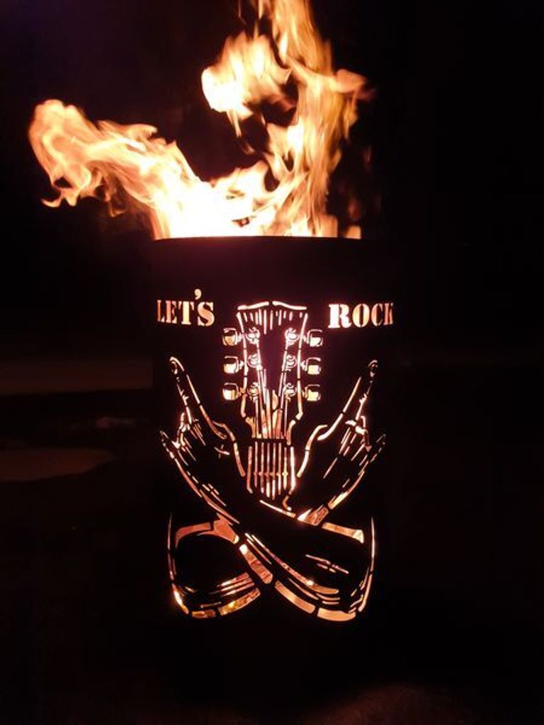 Feuertonne / Feuerkorb mit Motiv Let`s Rock | Kaufland.de