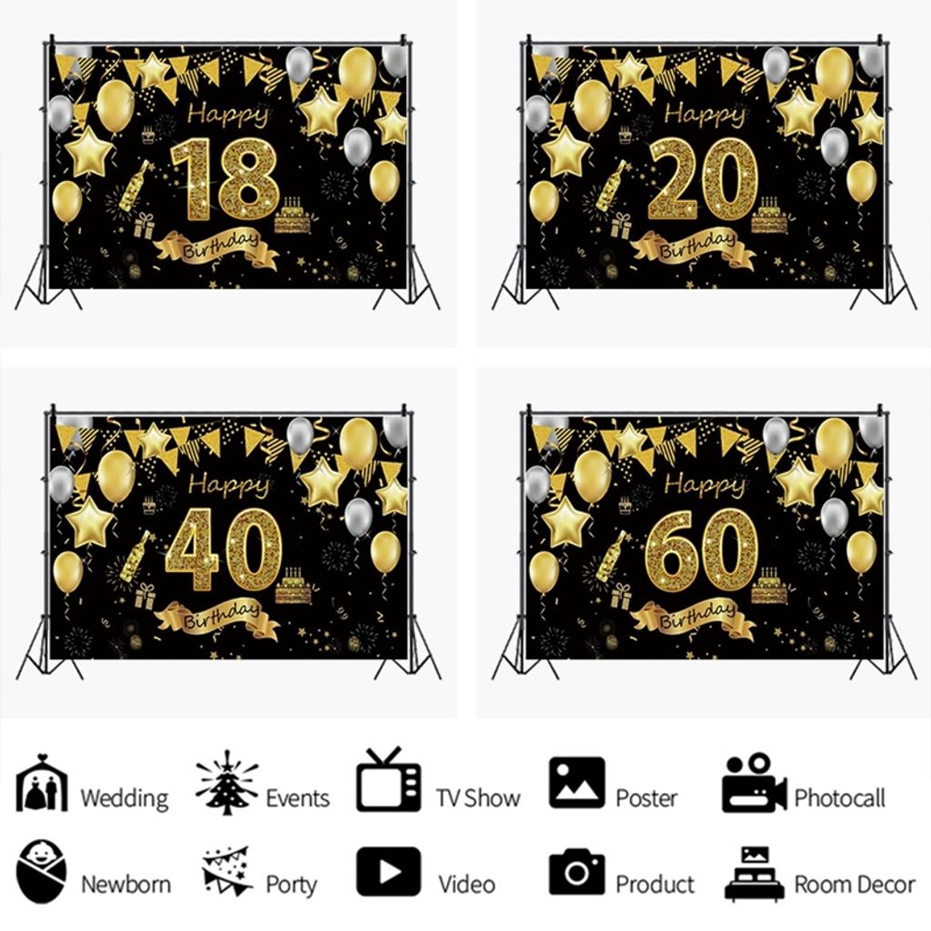 120*80cm Schwarzgold 50 Geburtstag | Kaufland.de