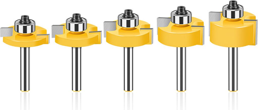 5ks 8mm dřík T Slot Router Bit s ložiskem | Kaufland.cz