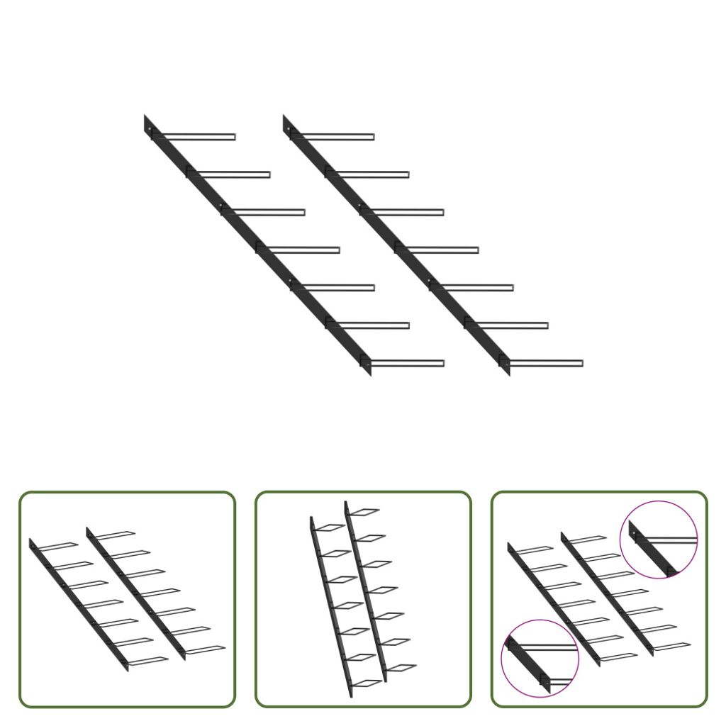 The Living Store Nástěnné stojany na víno na | Kaufland.cz