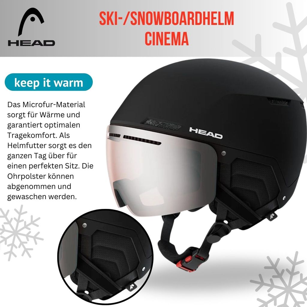 Head Cinema Helm Mit Visier Schwarz XS-S | Kaufland.de